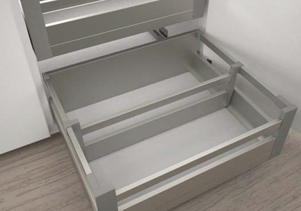 Choose Best Ten Drawer System With Rectangular Rail Storm - Grey